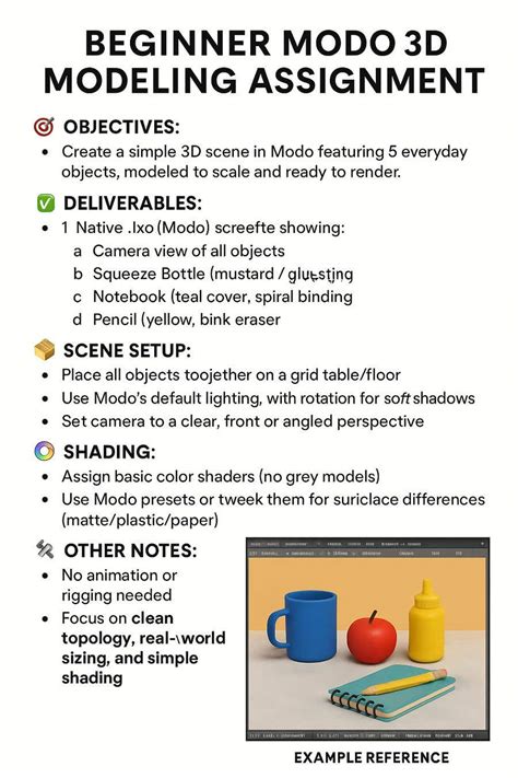 Modo Beginner Modeling Assignment Freelancer