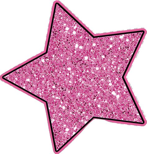 Download Hd Pink Glitter Star Png Clipart
