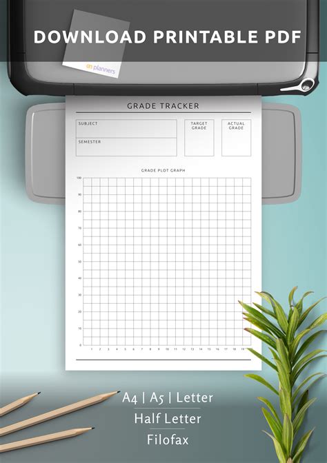 Download Printable Grade Tracker Template Pdf
