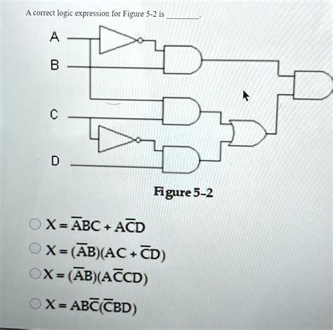 a correct logic expression for figure 5 2 is figure 5 2 x abac abcd x