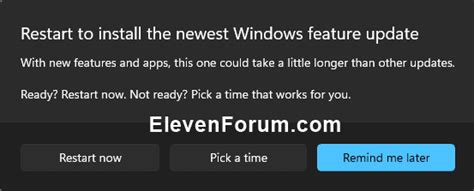 Enable Or Disable Auto Restart Notifications For Windows Update In