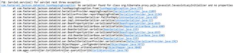 【jackson 异常】comfasterxmljacksondatabindjsonmappingexception异常处理caused By Comfasterxml