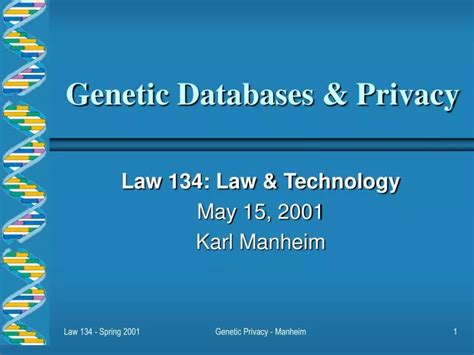 Ppt Genetic Databases And Privacy Powerpoint Presentation Free