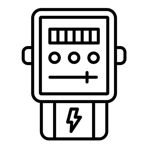 Electric Meter Vector Icon 21650680 Vector Art At Vecteezy