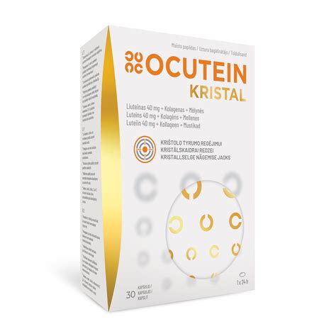 Ocutein Kristal 30 Kapsulių Kainos Nuo 1000 € Kaina24lt