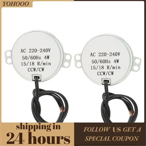 Yohooo Synchronous Motor 220240V Motors Low Noise With Single Flat Shaft For Home Appliances