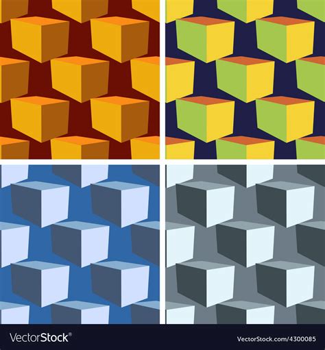 seamless abstract art pattern set royalty free vector image