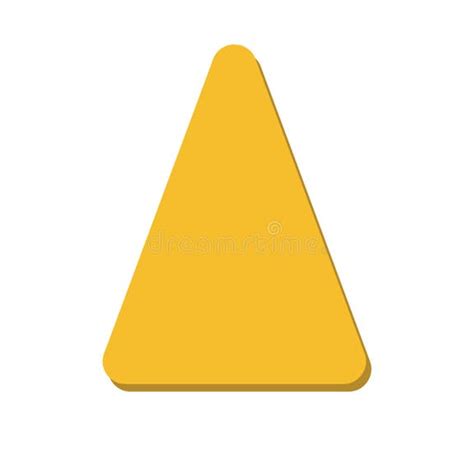 Isosceles Triangle 2d Basic Shape Vector Illustration Cute Math