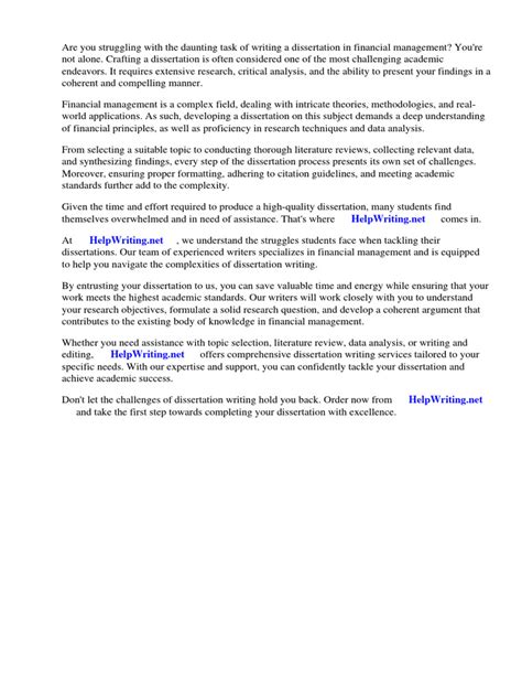 Financial Management Dissertation Examples Pdf Dividend Foreign