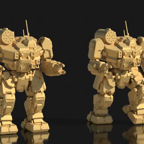 3d Printable Thunderbolt Tdr 5s For Battletech By Matt Mason