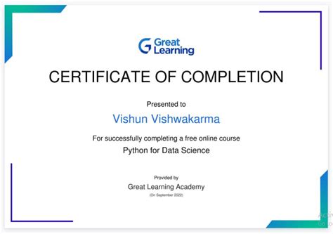 hi all i have successfully completed the python for data science