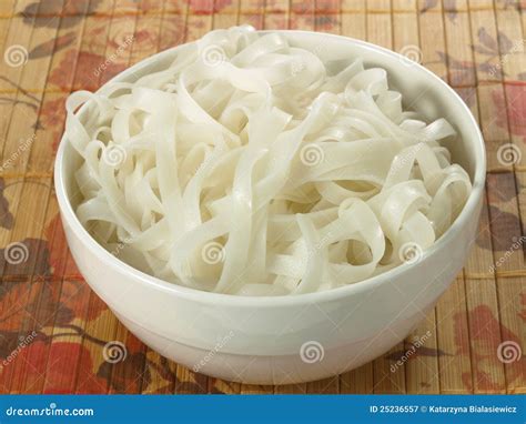 Rice Flat Noodles Stock Image Image Of Flat Tagliatelle 25236557