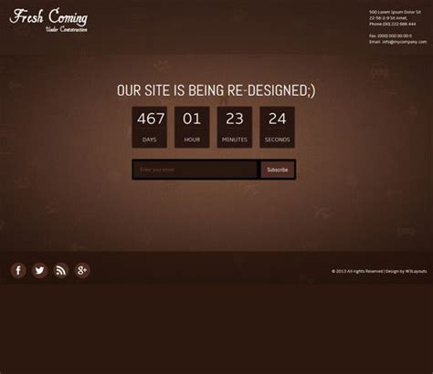 Fresh Coming Free Responsive HTML5 CSS3 Mobileweb Template Mobile
