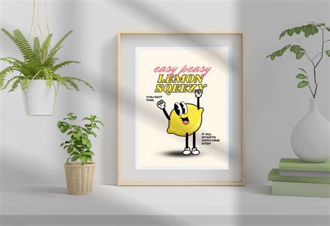 Easy Peasy Lemon Squeezy Printable Classroom Poster Digital Etsy