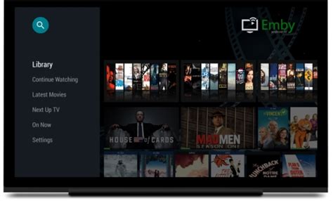 Emby For Android Tv Updated With Common Home Screen Layout And Improved