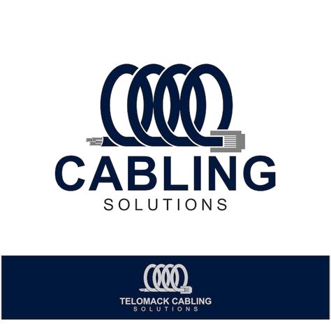 Premium Vector Cable And Network Vector Logo Illustration