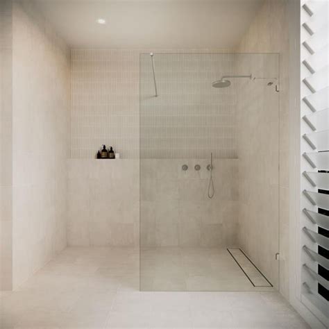 Stegbar Frameless Shower Screen Clear Glass Satin Silver Hardware