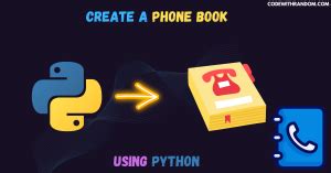 Python Project Codewithrandom