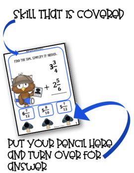 Adding Mixed Numbers Task Cards By Apple S Class TpT