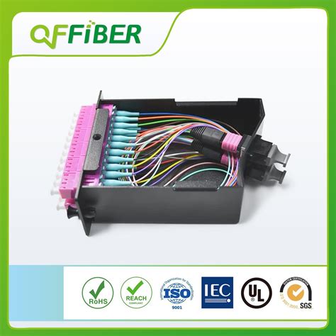 12f 24f MPO MTP Module Om4 Fiber Optic Loopback Module Stainless Steel MPO Modules And 24