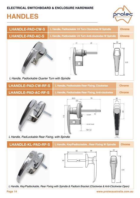 Switchboard And Enclosure Hardware Catalogue 2024 14 Prolec Australia