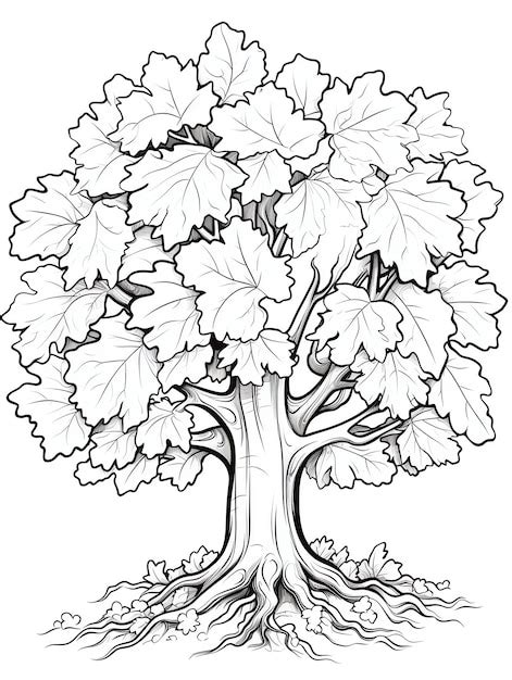 Tree Trunk Coloring Pages