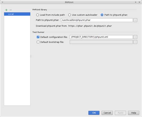 Php Make Phpstorm To Use Projectfolderphpunitxml By Default For Phpunit Stack Overflow