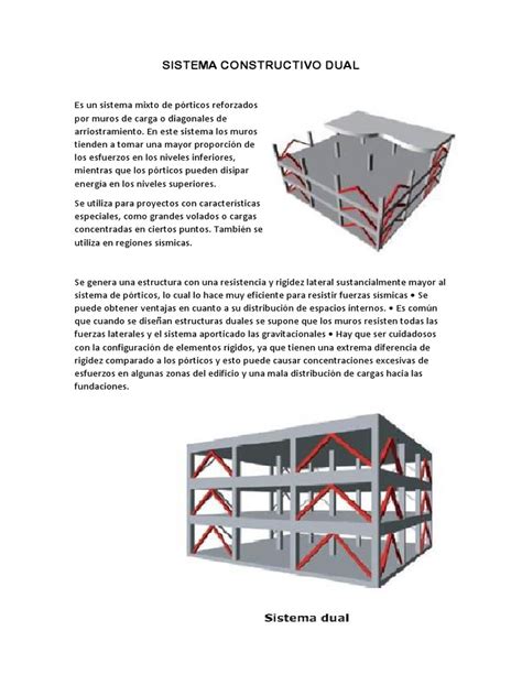 Sistema Constructivo Dual 8 Pdf Columna Acero