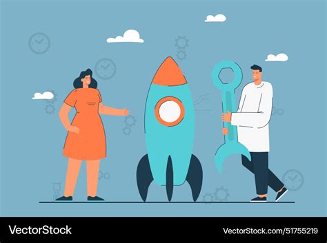 Scaling Strategy Concept Flat Royalty Free Vector Vectorstock