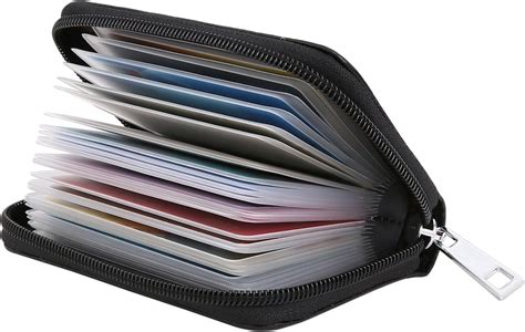 26 Card Slots Leather Credit Card Holder Zipper Wallet Au