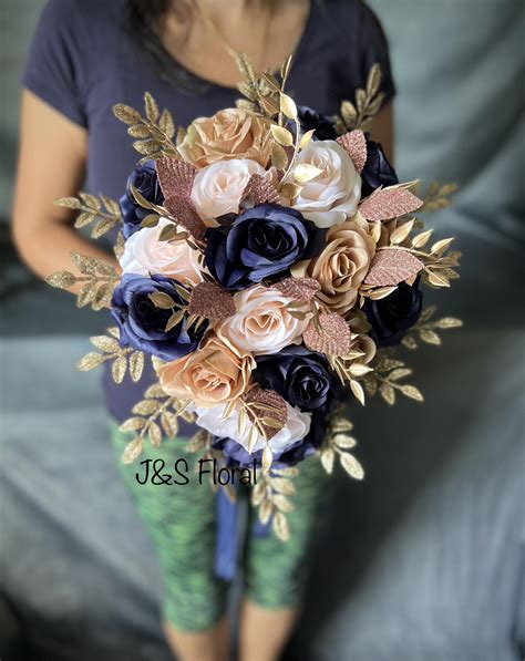 Rose Gold Wedding Bouquet 60 Photos