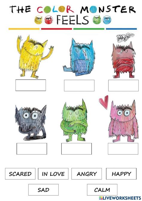 The Colour Monster Printable Activities Prntbl Ieolayaherrera Edu Co