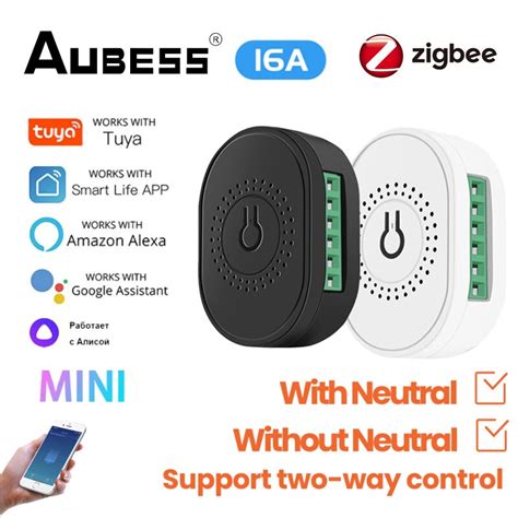 Tuya No Neutral Wire Switch Zigbee 16a Mini Diy Sm Vicedeal