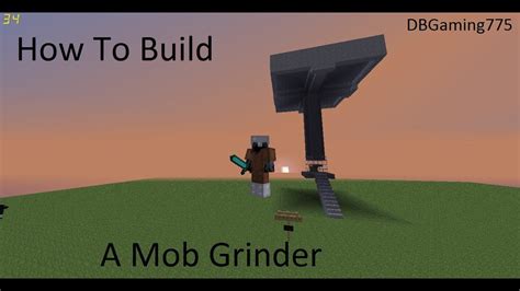 Minecraft Tutorial How To Build A Mob Grinder Youtube
