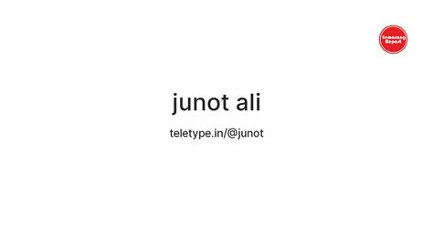 Junot Ali — Teletype