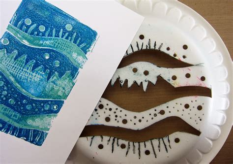 Printing With Gelli Arts® Gelli™ Printing With Styrofoam Plates