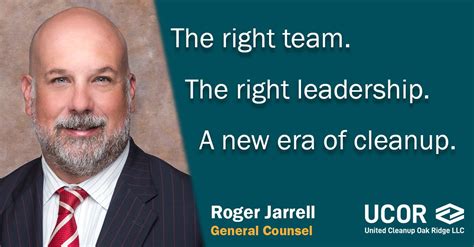 Roger Jarrell Is General Counsel Of Ucor He Previously Served As Ucors Government And