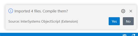 Vscode：管理ポータルやスタジオにある「xmlファイルのインポート／エクスポート 」が追加されました Intersystems