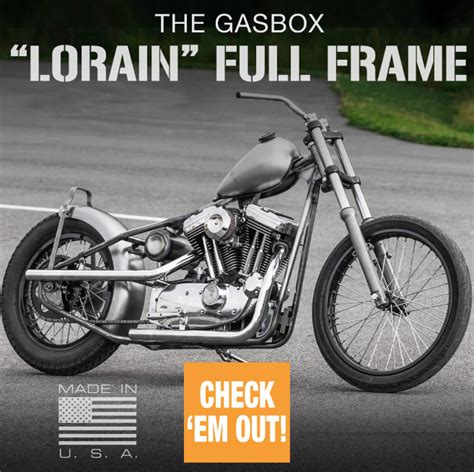 Lowbrow Customs Now Offers Looptail Full Frames For 1957 2003 Harley