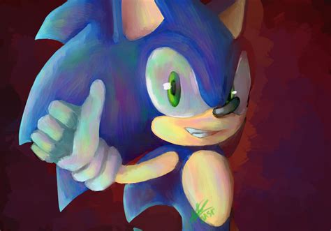 Sonic The Hedgehog Portrait By Justasonicfan On Deviantart