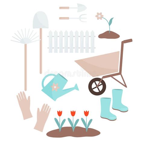 Gardening Tools Collection Stock Vector Illustration Of Garden 256215341