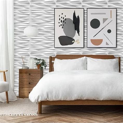 D125 White 3d Pvc Wall Panel Zig Zag Design Thickness 5 Mm At ₹ 105