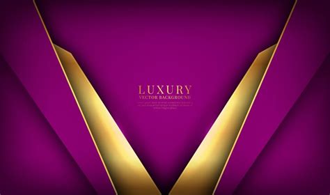 Premium Vector 3d Purple Luxury Abstract Background Overlap Layer On Dark With Golden Lines