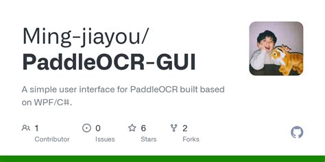 Github Ming Jiayou Paddleocr Gui A Simple User Interface For Paddleocr Built Based On Wpf C