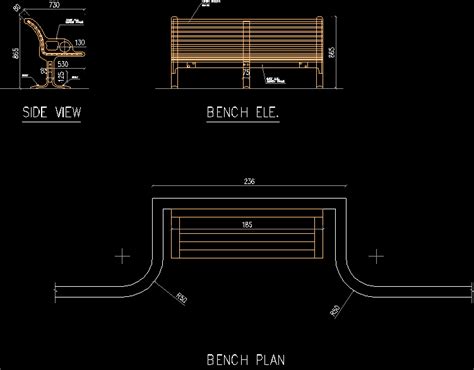 Indoor Bench Cad Block At David Dutra Blog