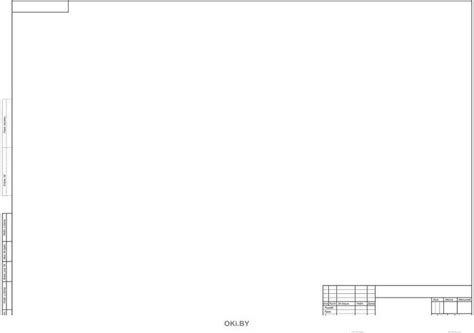Рамка чертежная горизонтальная а4: Рамка А4 со штампом для AutoCAD ...