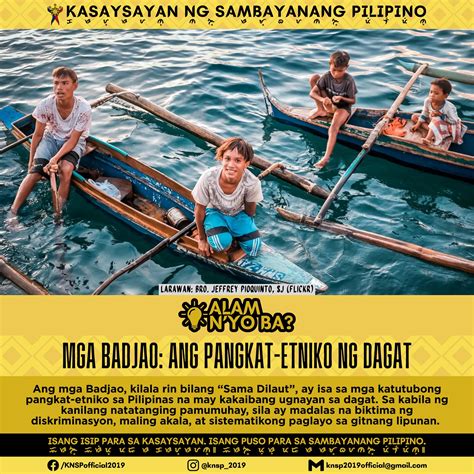 Kasaysayan Alam Nyo Ba Ang Mga Badjao Bilang Mga Pangkat Etniko Ng