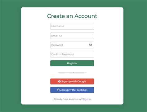 GitHub Srinivasmathi LogIn SignUp Form Login And Sign Up Form With Local Authentication