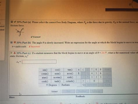Solved If You Have A Block On A Ramp Problem Angle Theta Chegg