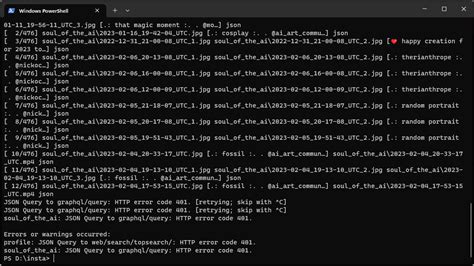 Errors Or Warnings Occurred Issue Instaloader Instaloader